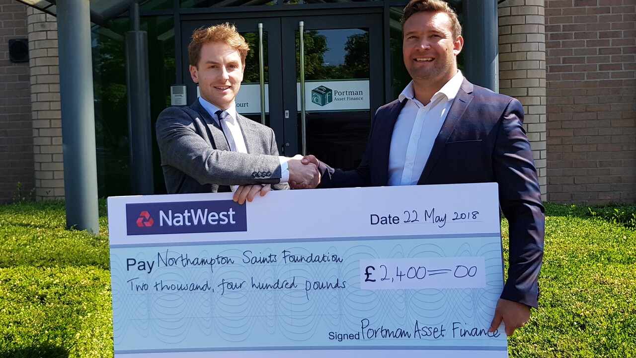 Saints Foundation named Portman Asset Finance’s Charity of the Year ...
