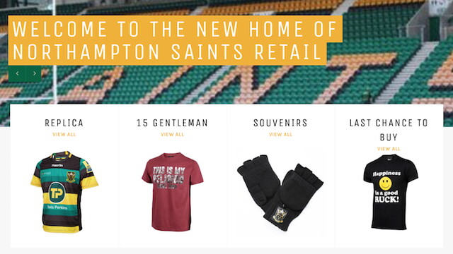 Saints launch new online shop | Northampton Saints