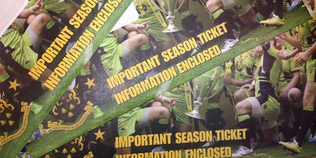 Season Ticket despatch update - Aug 7th | Northampton Saints